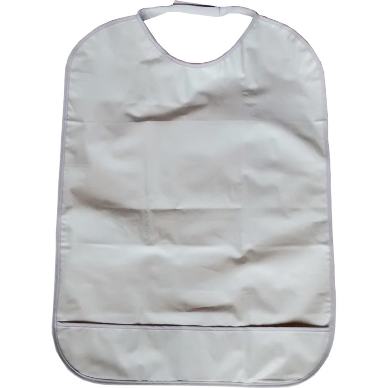 Reusable Adult Vinyl Bib White Adult Plastic Bibs